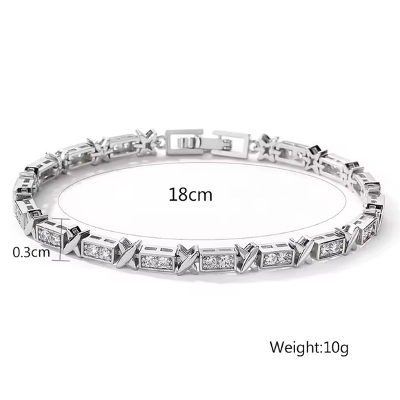 Anthropologie | Jewelry | Elegant Design Bracelet With Cubic Zirconia ...